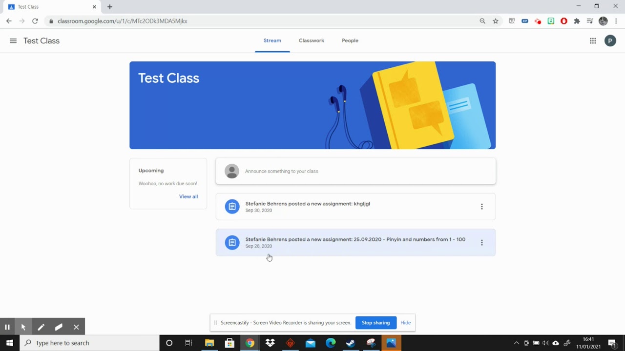 How to upload files to Google Classroom assignments pc or mac - YouTube