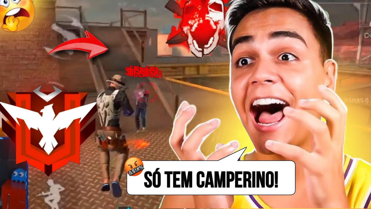 ACABEI COM A VID4 DOS CAMPERINOS NESSA PARTIDA DE FREE FIRE VEJAM ...