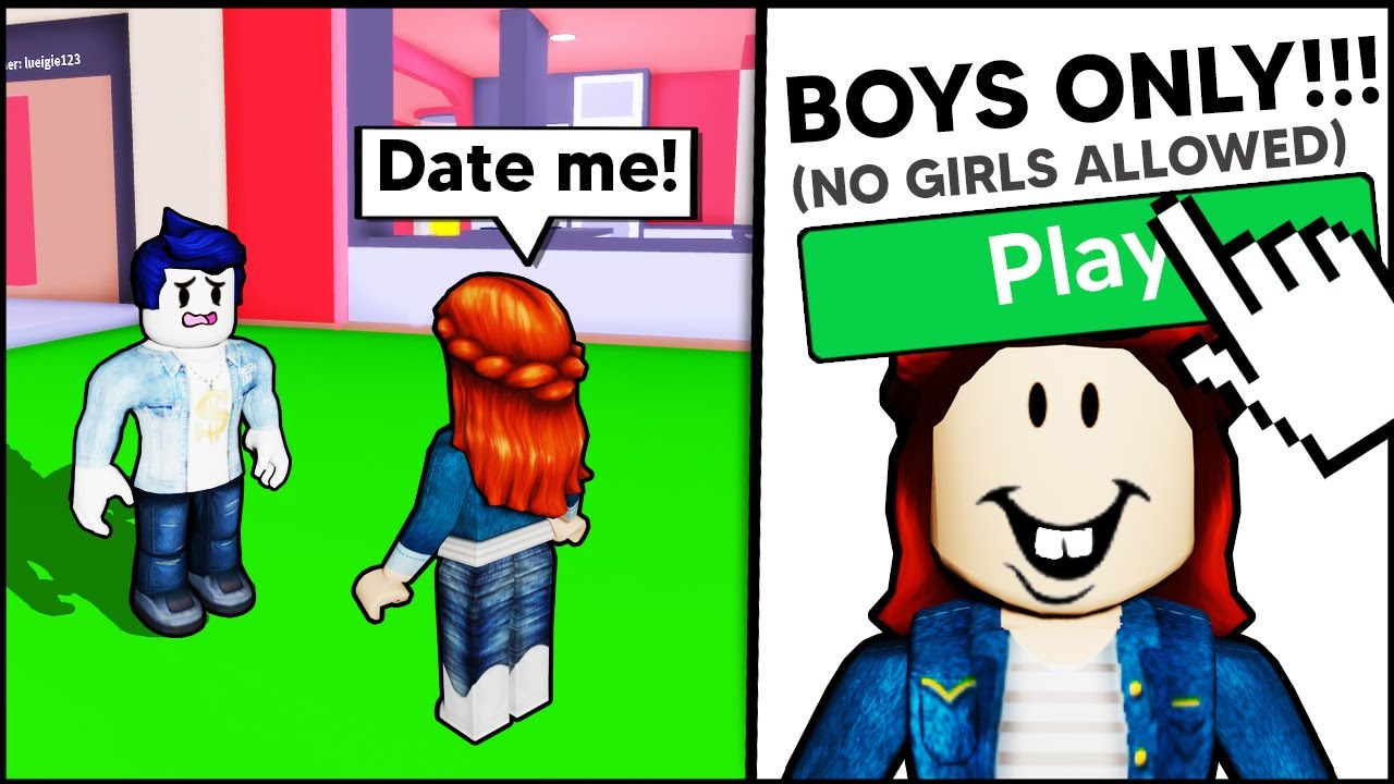 I became a GIRL and joined BOYS ONLY SERVER and asked them to DATE WITH ...