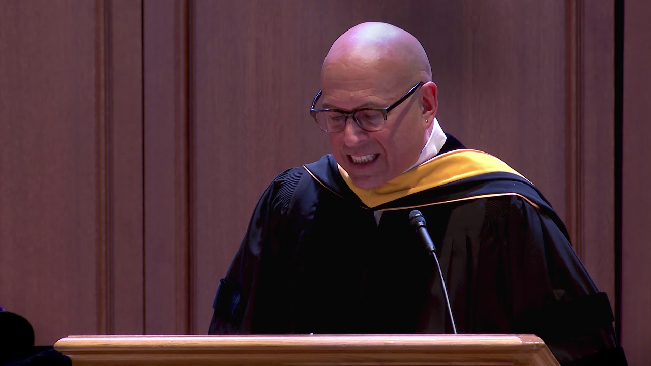 Steve Klass, Vice President for Campus Life, presents the 2019 ...