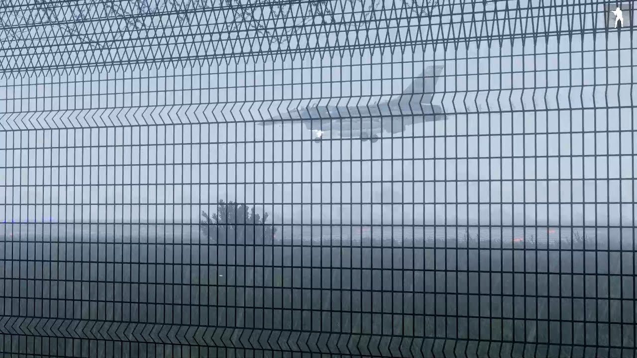 2x F16C Return to RAF Malden in low visibility - YouTube