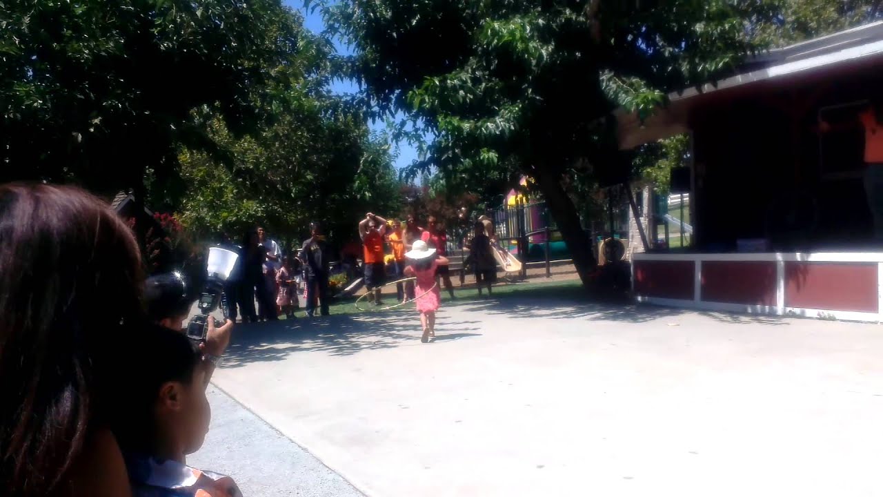 Hula hoop relay race! 1 of 2 - YouTube