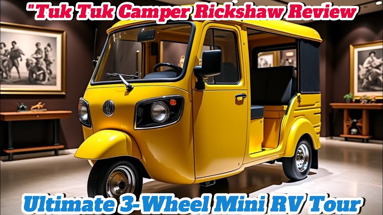 "Tuk Tuk Camper Rickshaw Review | Ultimate 3-Wheel Mini RV Tour!" - YouTube