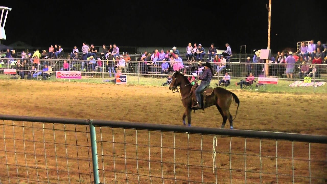 Tracey Porter winning the Breakaway Roping - Roma Rodeo 2014 - YouTube