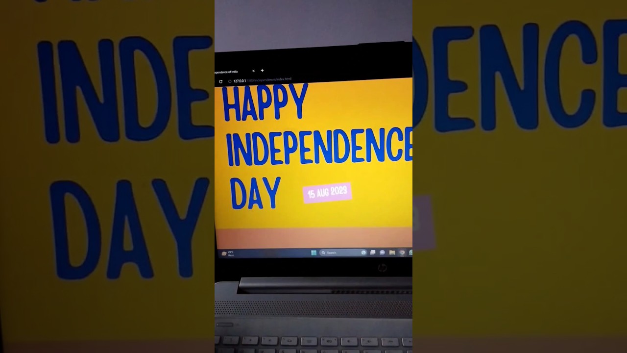 Happy Independence Day Source Code At My Codepen Link In Description