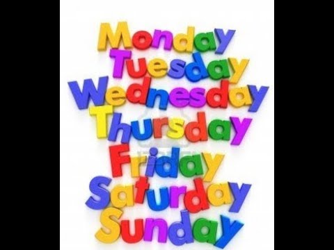 Easy to learn Bengali with English transcript _ How to say Week days in ...