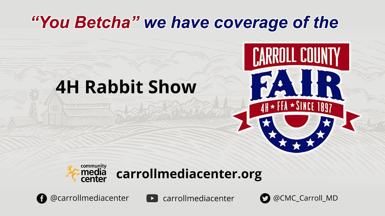 2021 Rabbit Show - Carroll County 4H & FFA Fair - YouTube