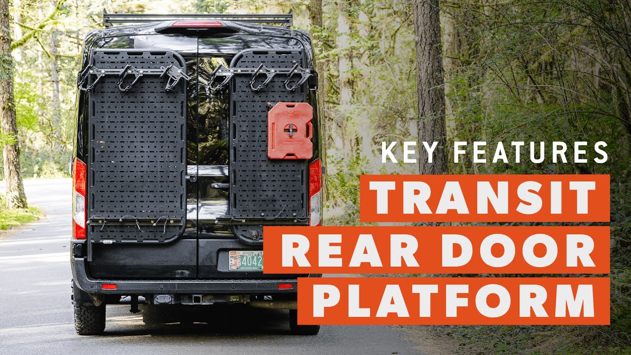 Transit Rear Door Platform Key Features - Flatline Van Co. - YouTube