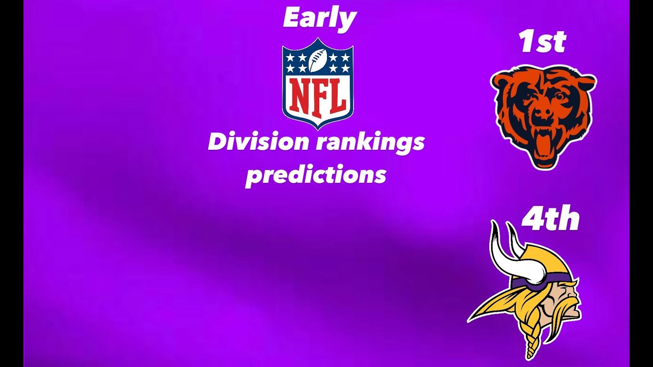 Early NFL Division Rankings Predictions!! - YouTube