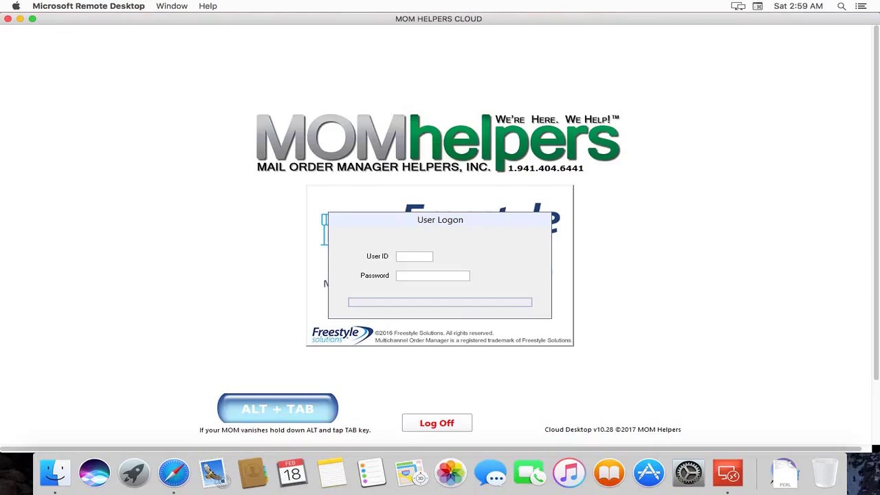 Freestyle Solutions MOM on a MAC with MOM Helpers Cloud - YouTube