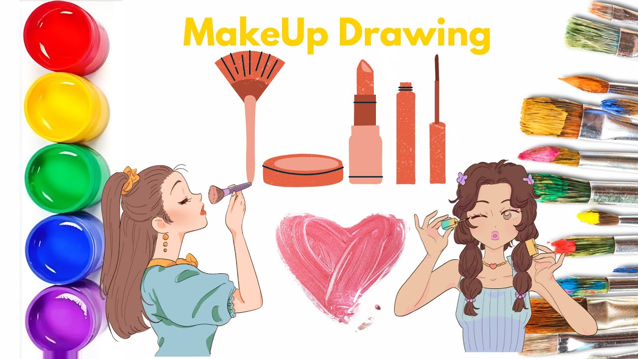 Make up Kit Drawing | Make up for Girls | #makeup #forgirls # ...
