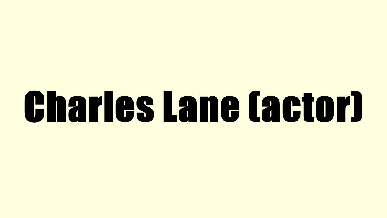 Charles Lane (actor) - YouTube
