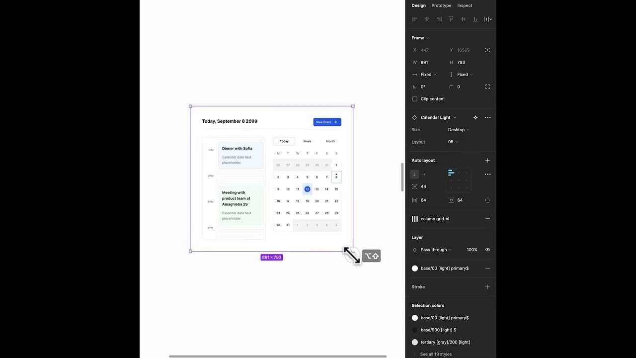 Responsive Calendar Component in Figma - YouTube
