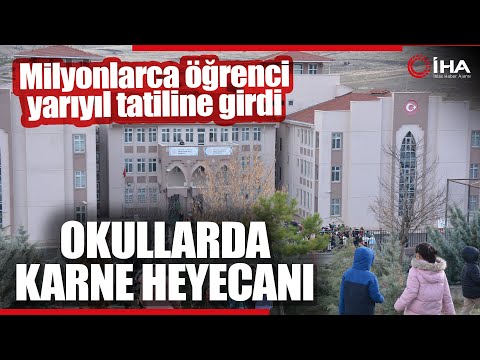 20 Milyon Öğrenci Karnelerini Alarak Yarıyıl Tatiline Girdi