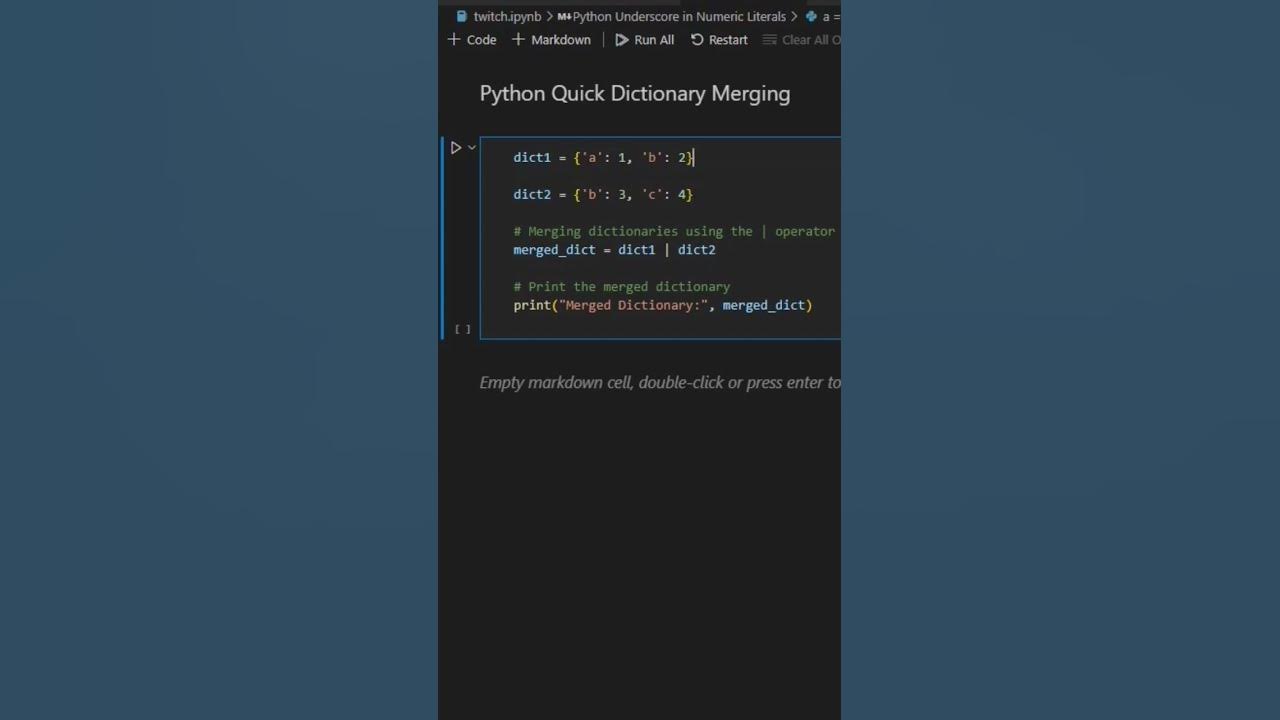 Python Quick Dictionary Merging Pythontrick Coding Python Code Pythonic Codingmagic Tech 1786