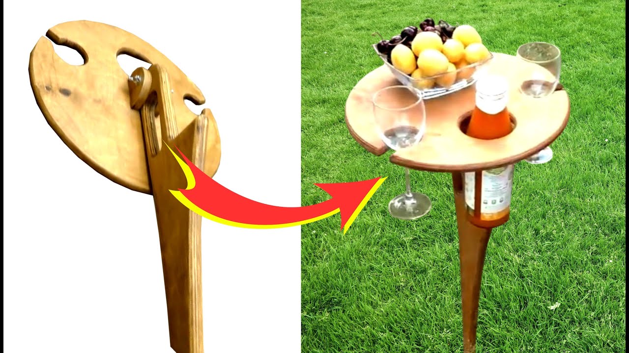 DIY FOLDING TABLE CAMPING | How to Build a PICNIC Table - YouTube