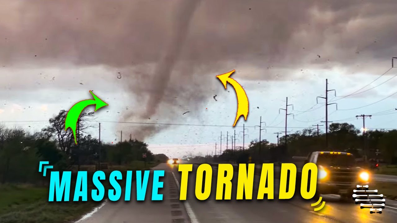 Massive Tornado Moving from One Side to Another - YouTube