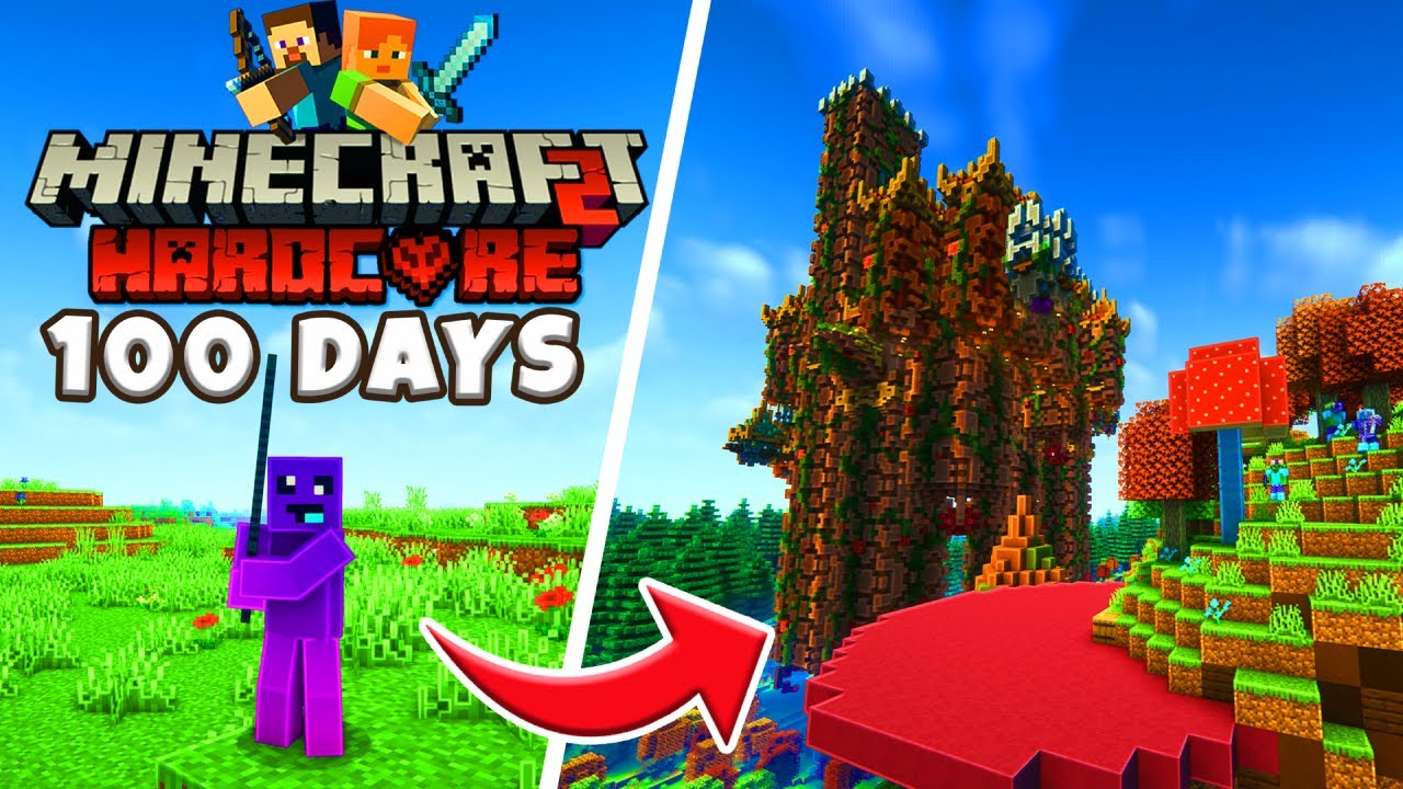 I Survived 100 Days In HARDCORE Minecraft 2! [Better Minecraft] - YouTube