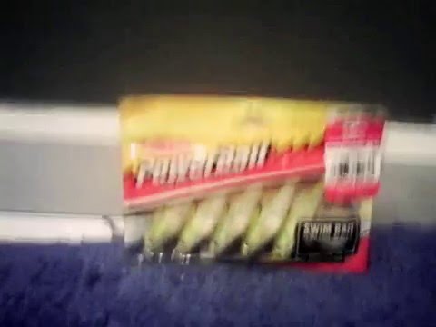 Review of Berkeley power bait pogy swim shad - YouTube