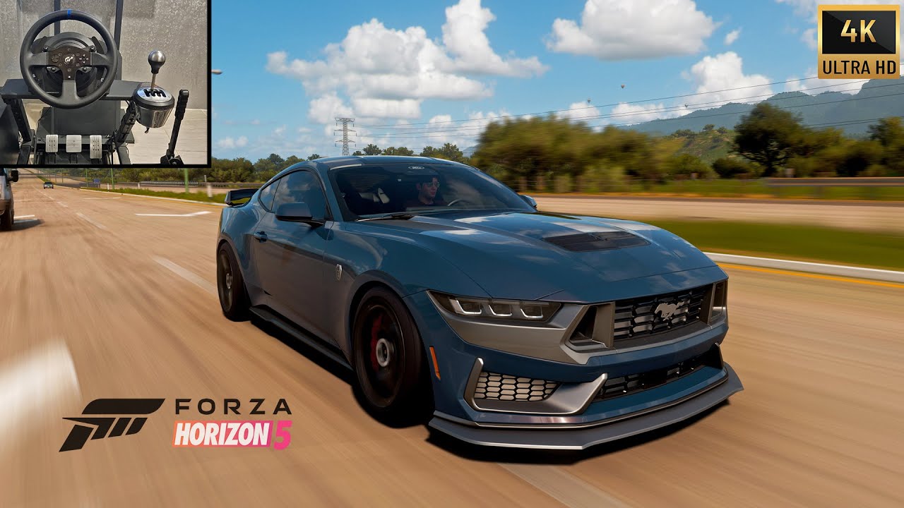 Ford Mustang Dark Horse 2024 | Forza Horizon 5 | Steering Wheel ...
