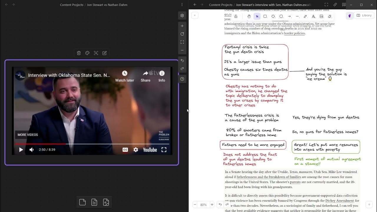 Conversation Analysis: Breaking down Jon Stewart's interview with Sen. Nathan Dahm - YouTube