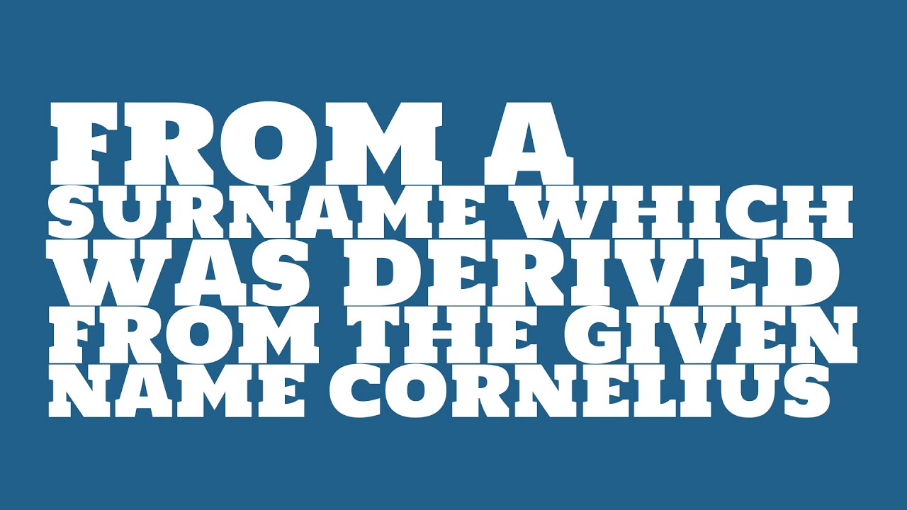 What is the origin of the name Cornell? - YouTube