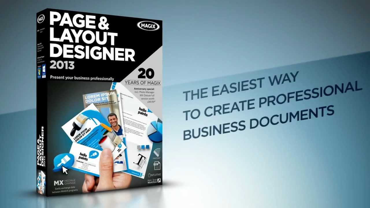MAGIX Page & Layout Designer 2013 (ENG) - Logo maker - YouTube