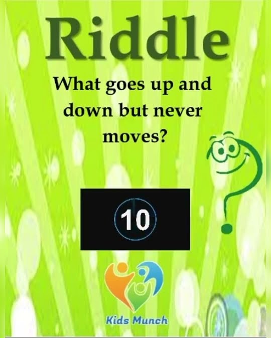 Riddle- What goes up and down but never moves? #riddles # ...