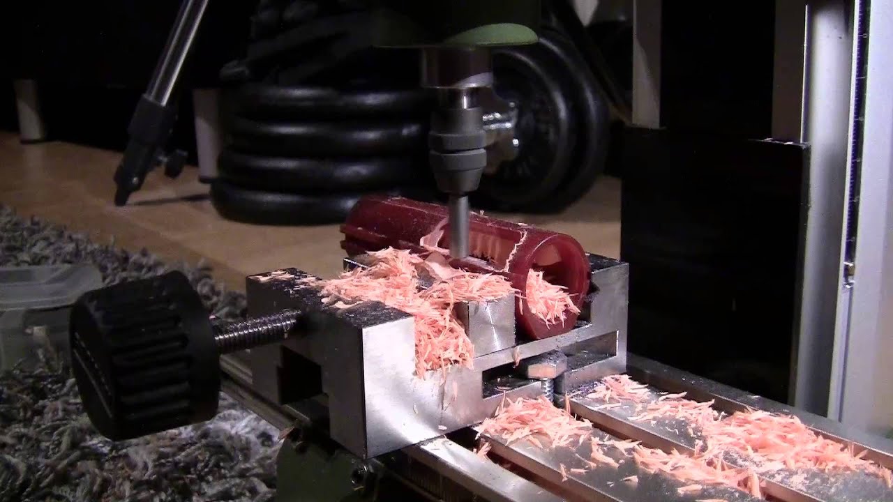Airsoft piston swiss cheesing with MF70 micro mill - YouTube