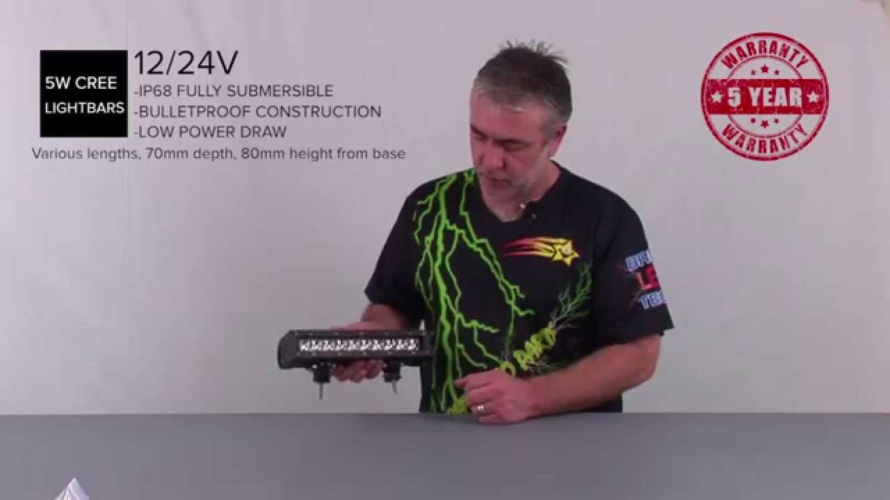BRITE LED TECH 5W SINGLE ROW LIGHT BARS - YouTube