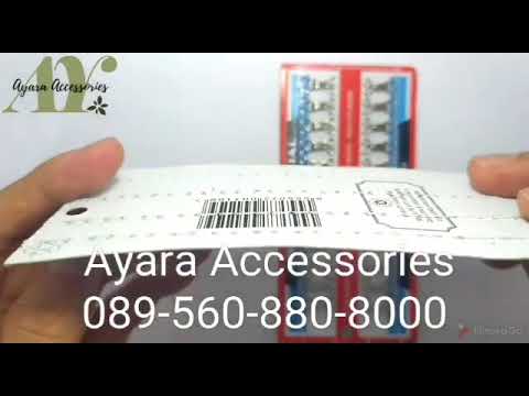 HAK KAIT / HAK BH HITAM DAN SILVER SIZE 3 NEWEY-24 PASANG