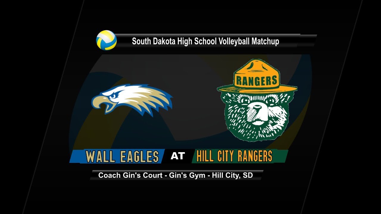 (Varsity) Volleyball Matchup: Wall Eagles @ Hill City Rangers - YouTube