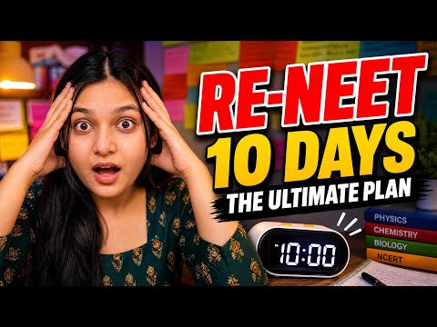 RE-NEET 2026 in 10 Days 😨 | What's My Plan ? 📚 | Smile With Shaina 