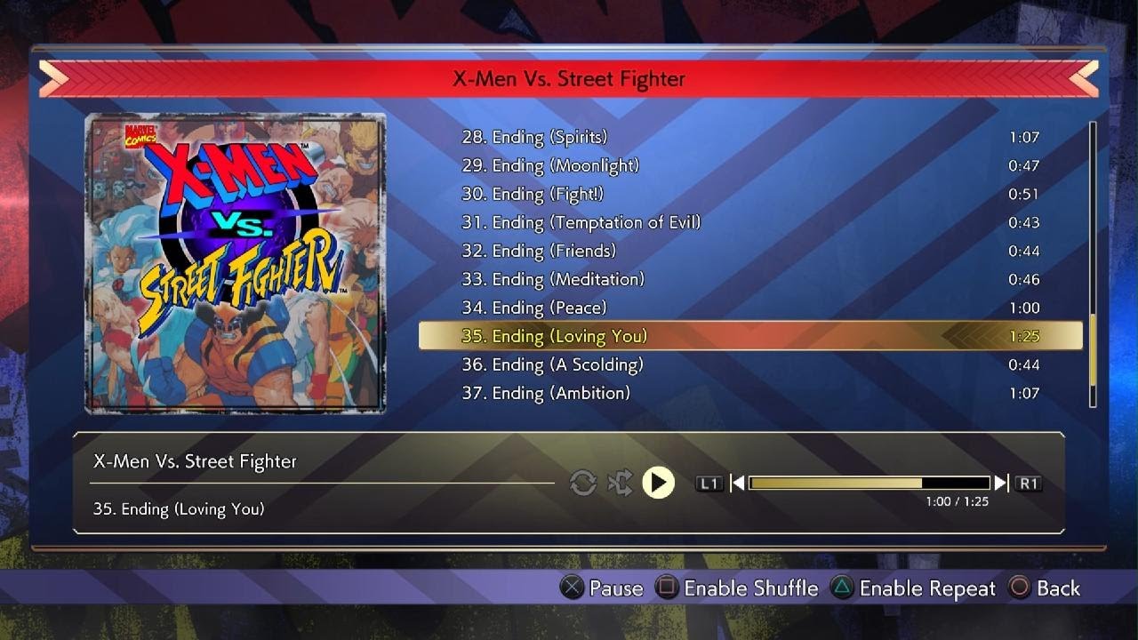 X-men Vs Street Fighter - Ending (Ambition) Theme - YouTube