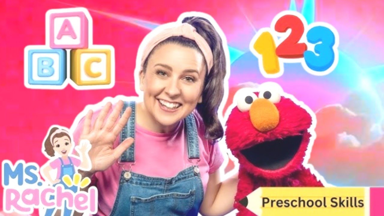 Ms Rachel & Elmo Get Ready For School - ABC Song, Numbers, Colors ...