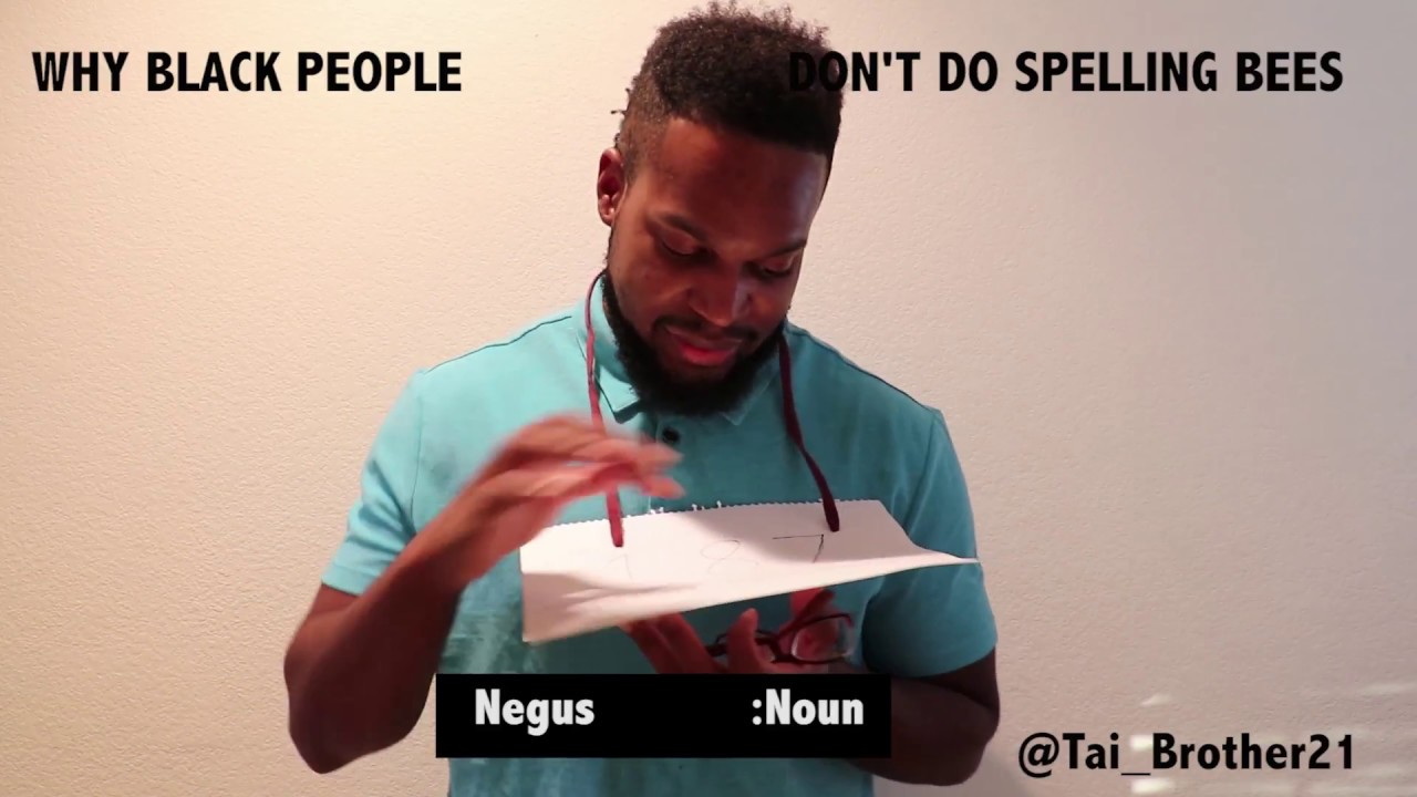 HILARIOUS Spelling Bee - Negus - YouTube