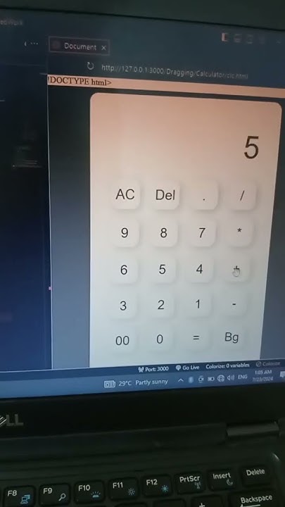 Calculator In Html Css Javascript Programming Webdevelopment Codewithherry Youtube
