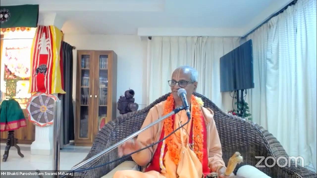 Sadhu Sangha with HH Bhakti Puroshottam Swami Maharaj | ISKCON Kannamangala - YouTube