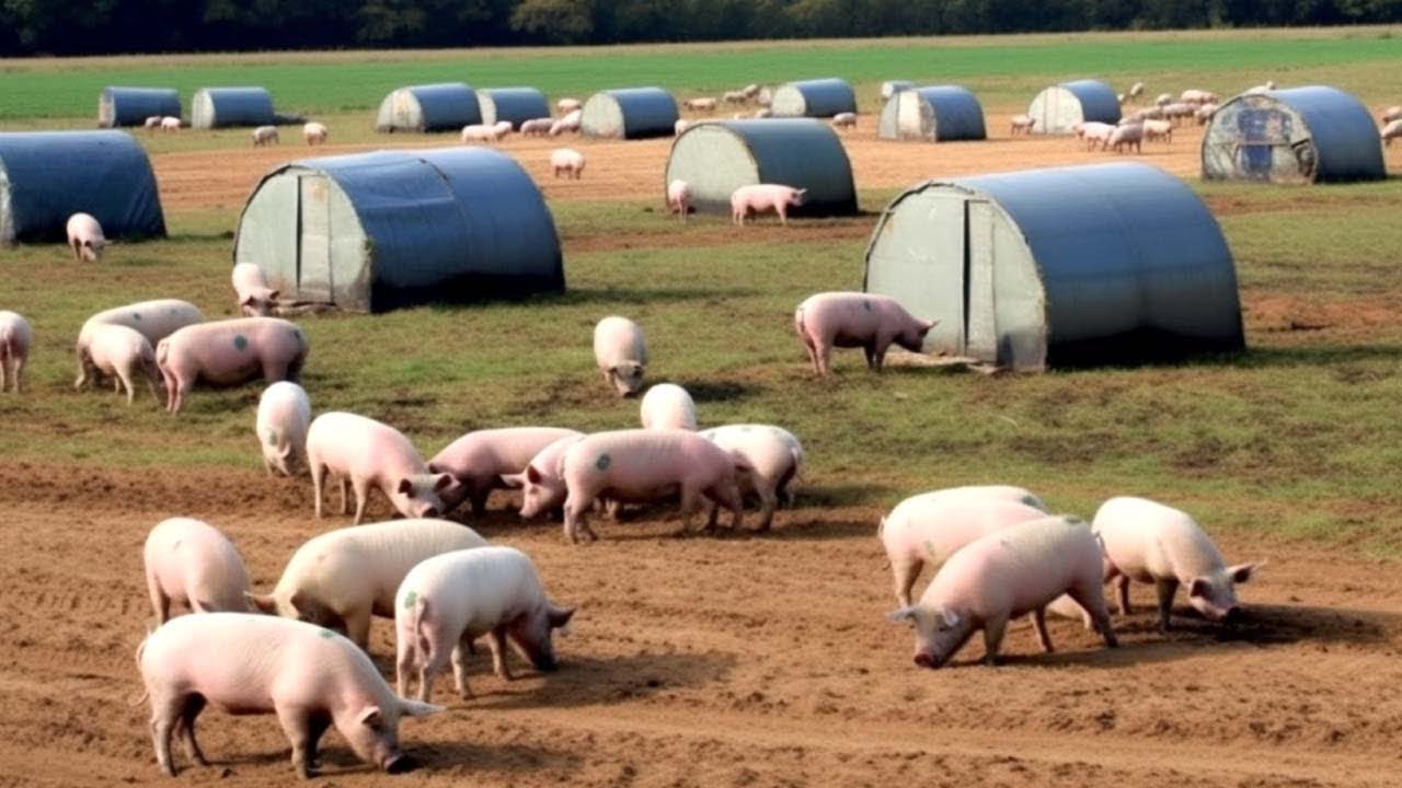 How Free Range Farms In America Raise Millions Of Pigs - Farming Documentary - YouTube
