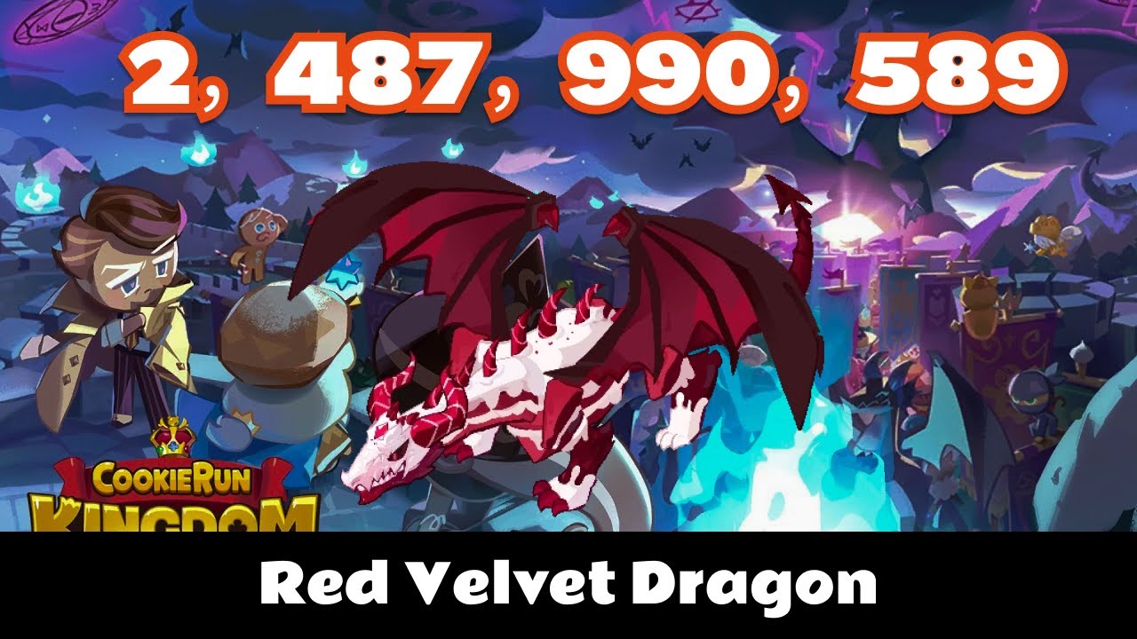 【CookieRun: Kingdom】- Guild Boss | Red Velvet Dragon (Linzer+RM) | 【姜饼人 ...