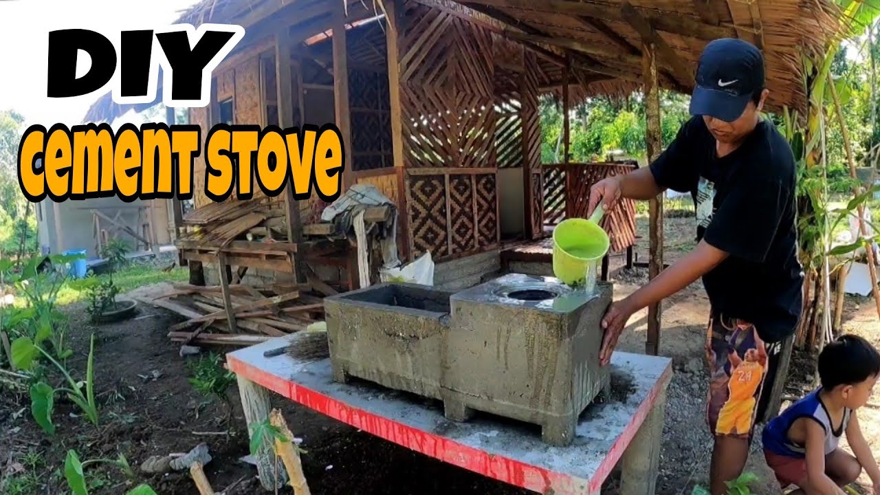 ME LUTUAN NA SA BAHAY KUBO | #howtomakecementstove - YouTube