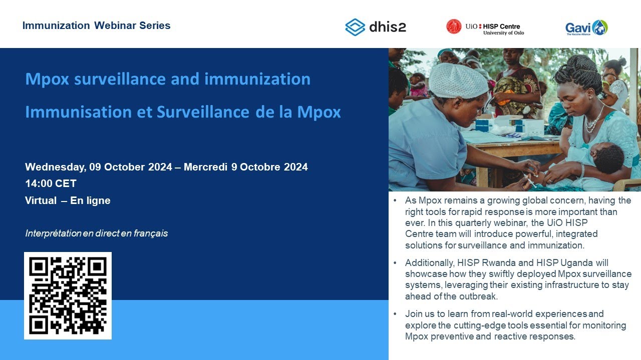 Upcoming webinar on Mpox Surveillance and Immunization - YouTube