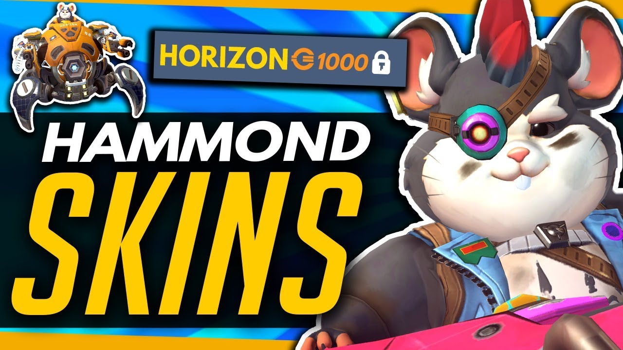 Overwatch | ALL HAMMOND SKINS - Wrecking Ball Cosmetics - YouTube