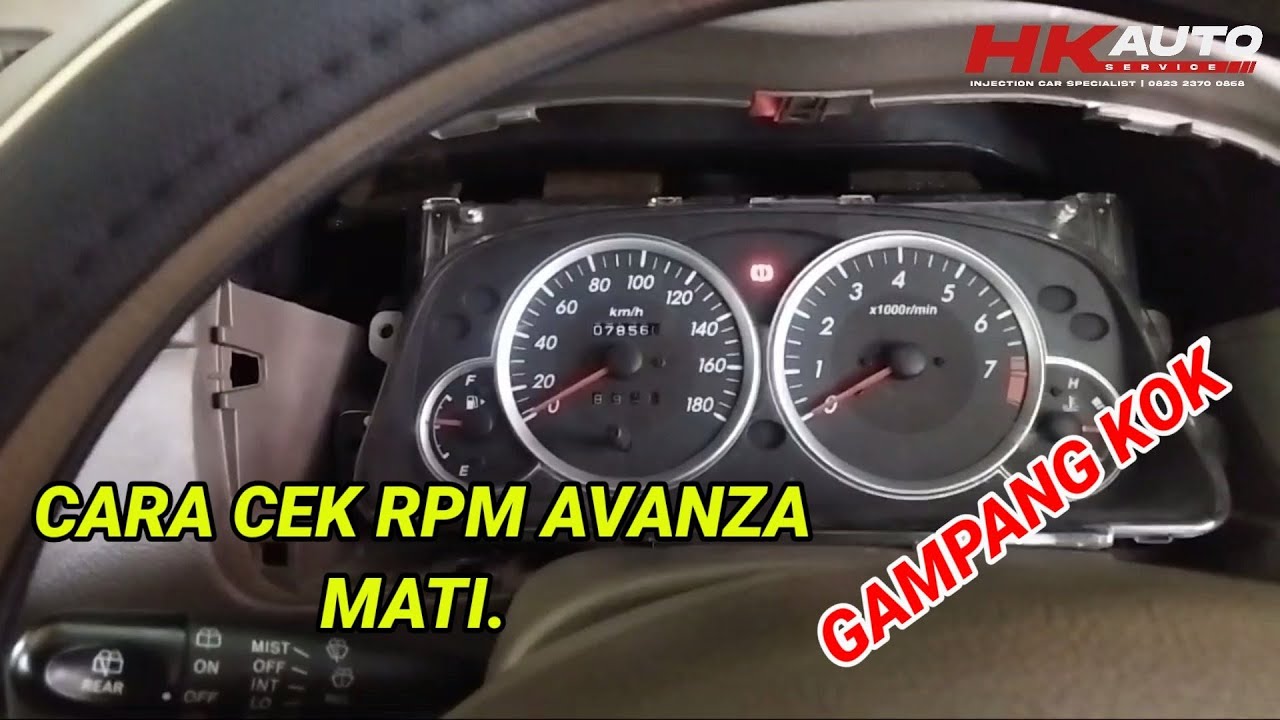 RPM Avanza mati total. belum tentu speedometer nya. begini caranya ...