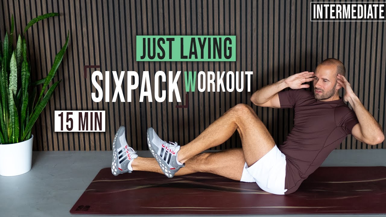 Laying SIXPACK WORKOUT | 15 Min | No equipment | NO REPEAT - YouTube