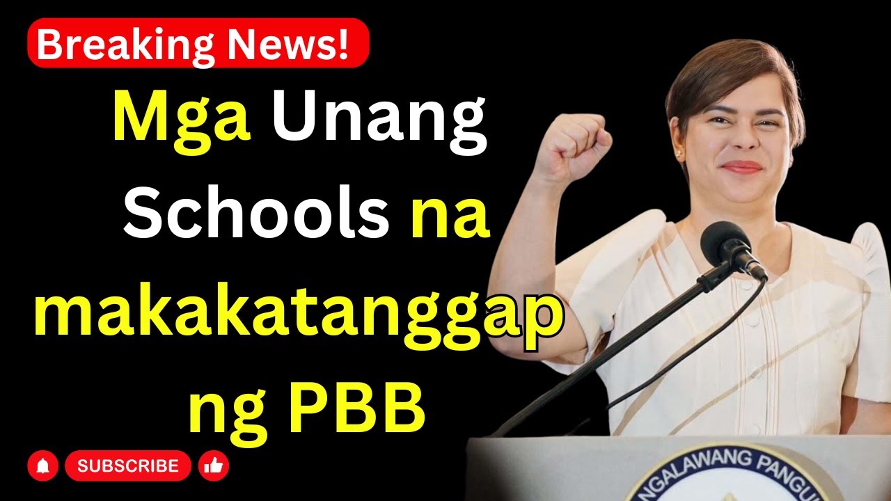The first set of schools that will receive PBB - YouTube