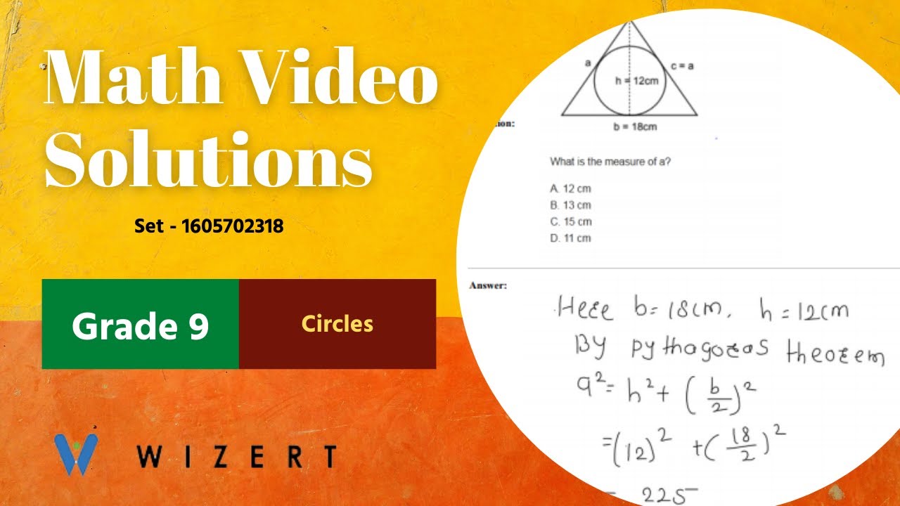 Grade 9 Math Problems - Mathematics Circles problems for Grade 9 with ...