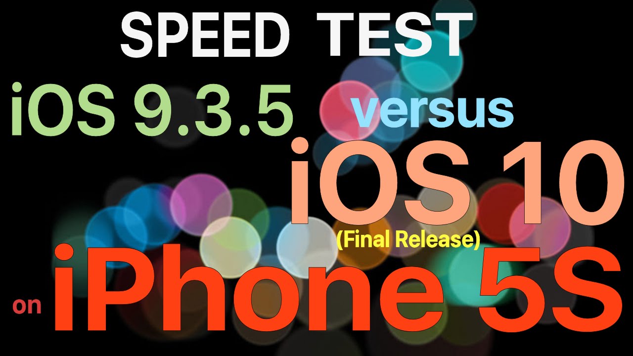 iPhone 5S : iOS 10 Final vs iOS 9.3.5 Speed Test / Performance Test ...