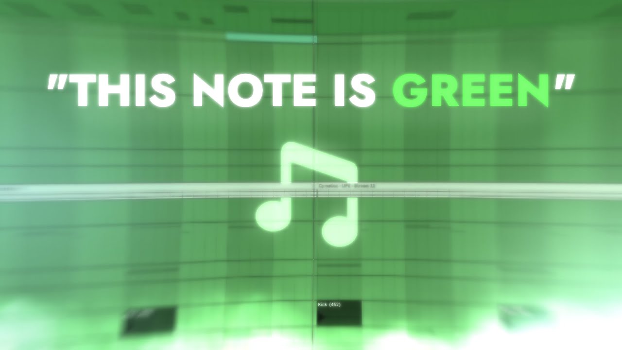 Creating GREEN Music by SEEING COLORS! - YouTube