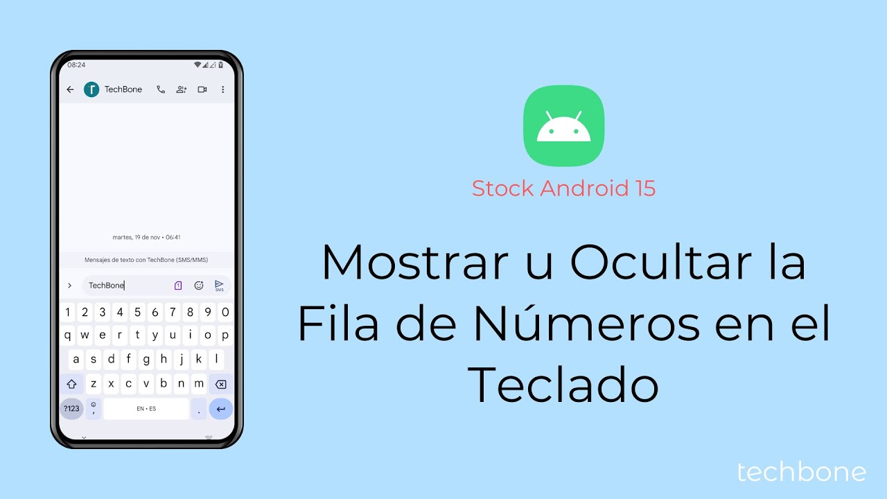 Mostrar u Ocultar la Fila de Números en el Teclado [Android 15] - YouTube